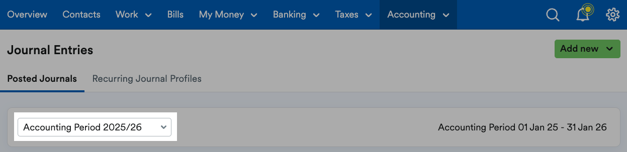 Copy or reverse journal entries – FreeAgent