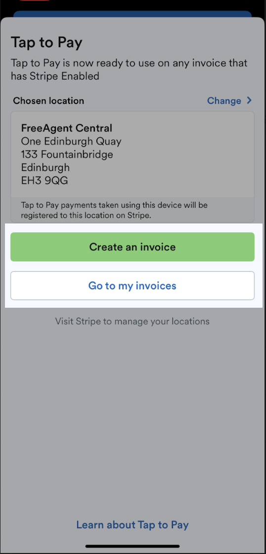 Set up Tap to Pay on mobile – FreeAgent