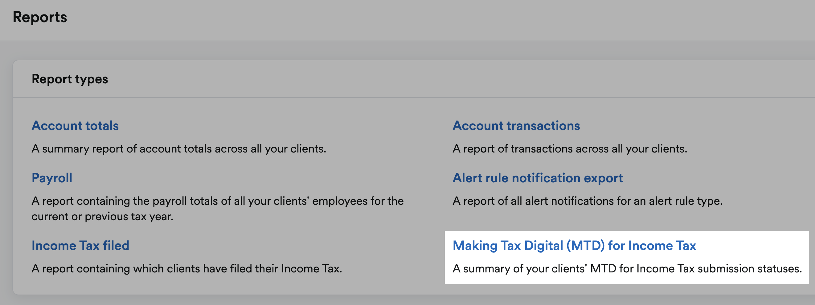MTD for Income Tax submission summary report – FreeAgent