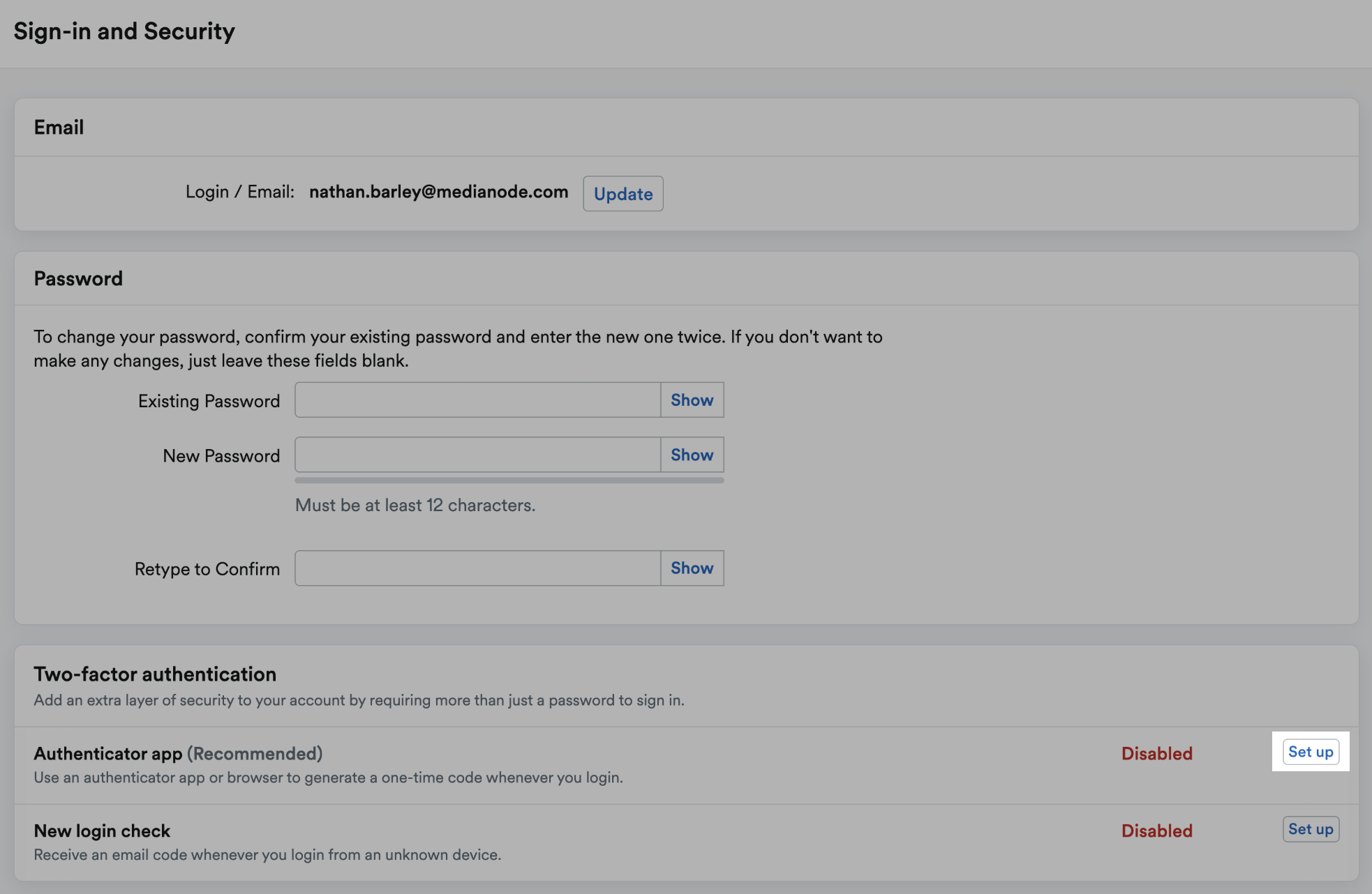 Enable and use Two-factor authentication (2FA) – FreeAgent