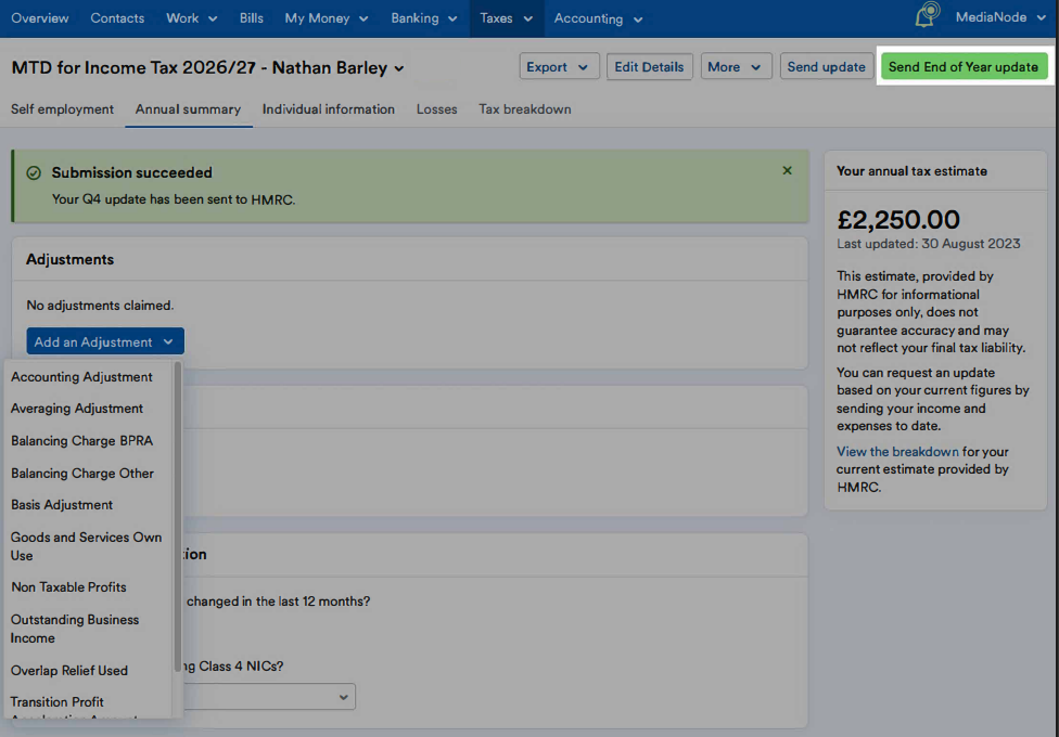 How to use FreeAgent for MTD for Income Tax if you’re a sole trader ...