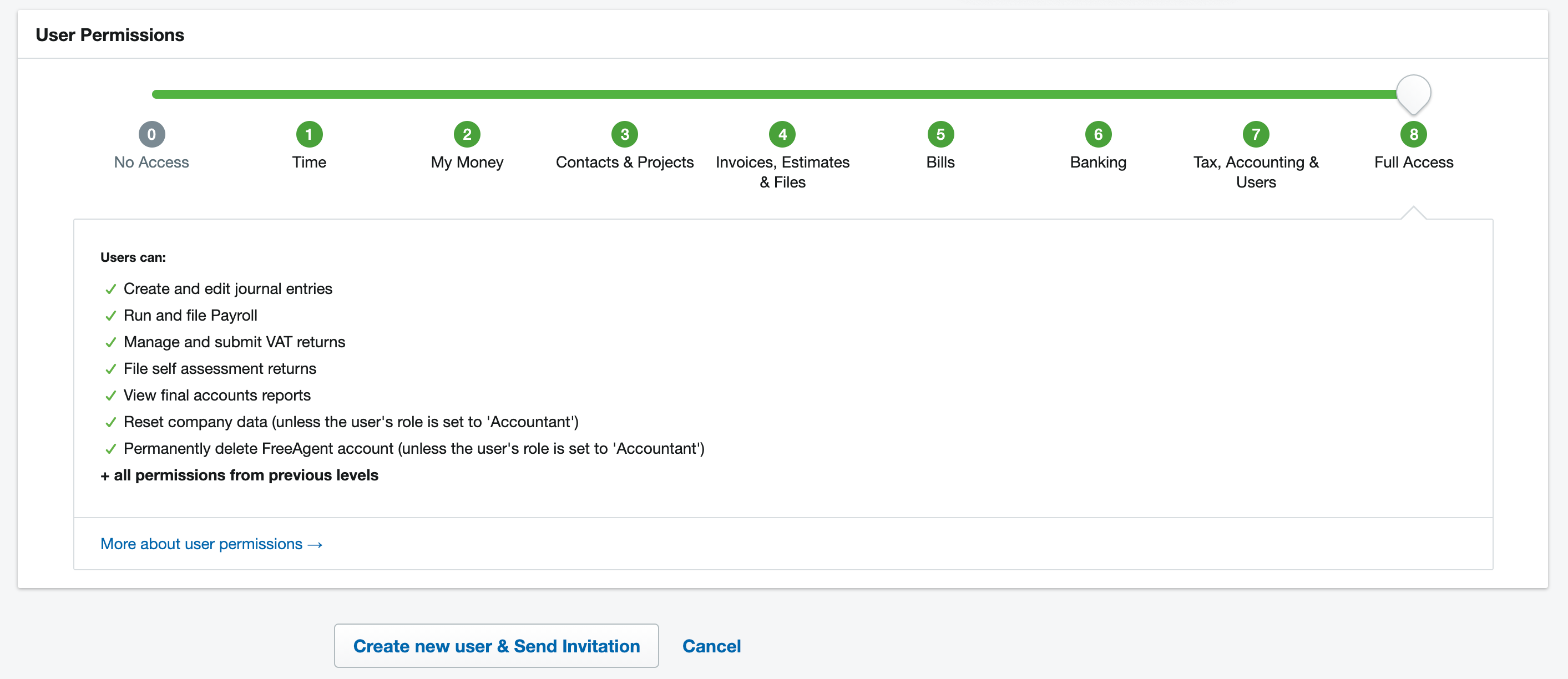 Add a new user to your FreeAgent account – FreeAgent