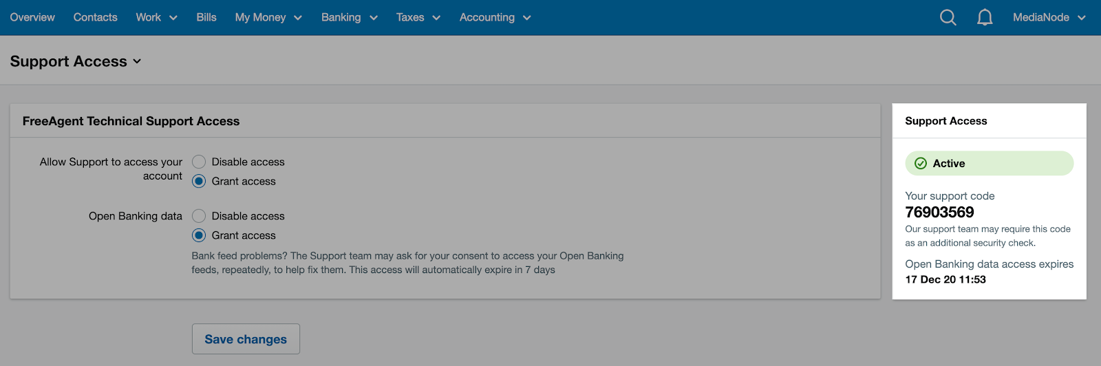 How To Generate A Support Code In Order To Give FreeAgent s Support