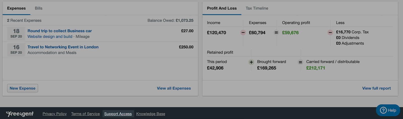 Giving FreeAgent’s support team access to a client's account – FreeAgent