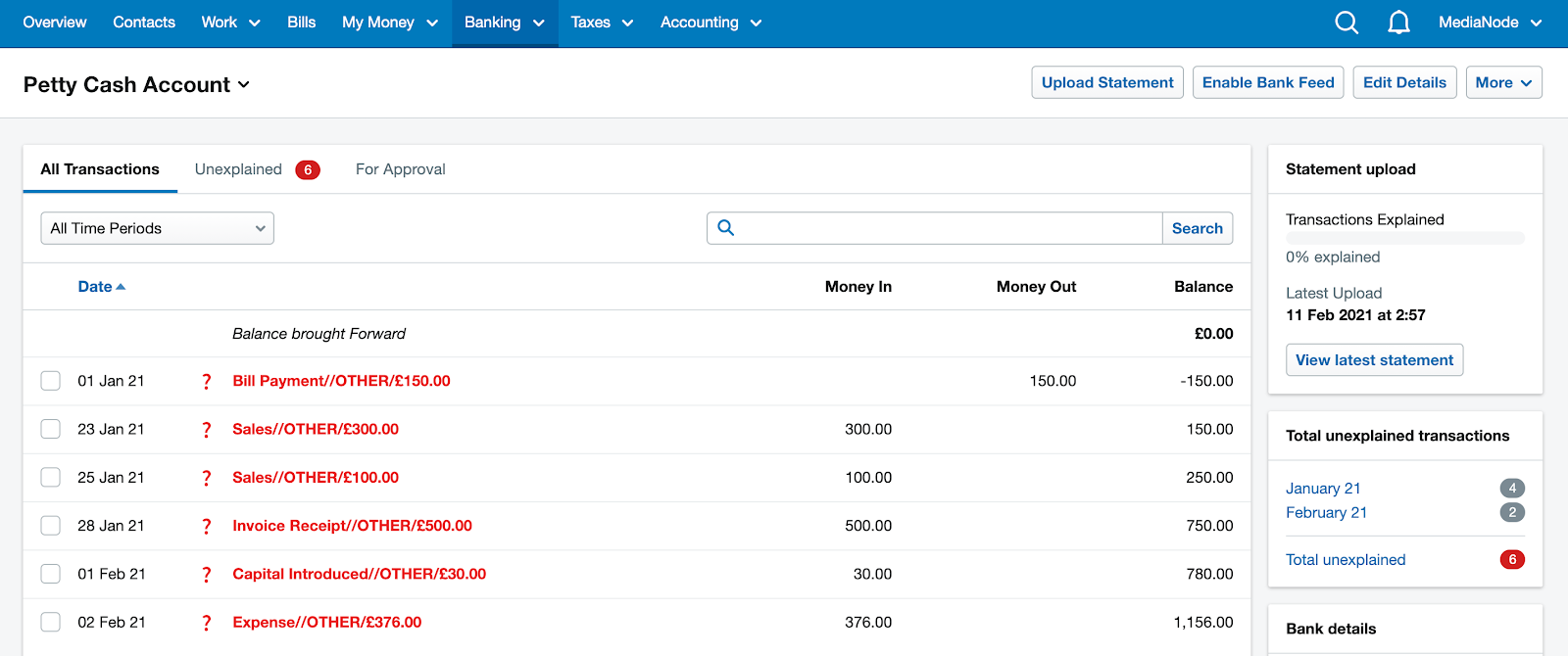 Delete a bank account – FreeAgent
