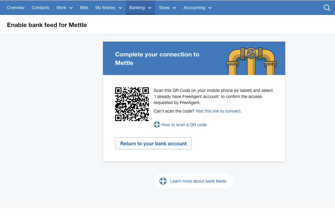 Enable a Mettle bank feed – FreeAgent