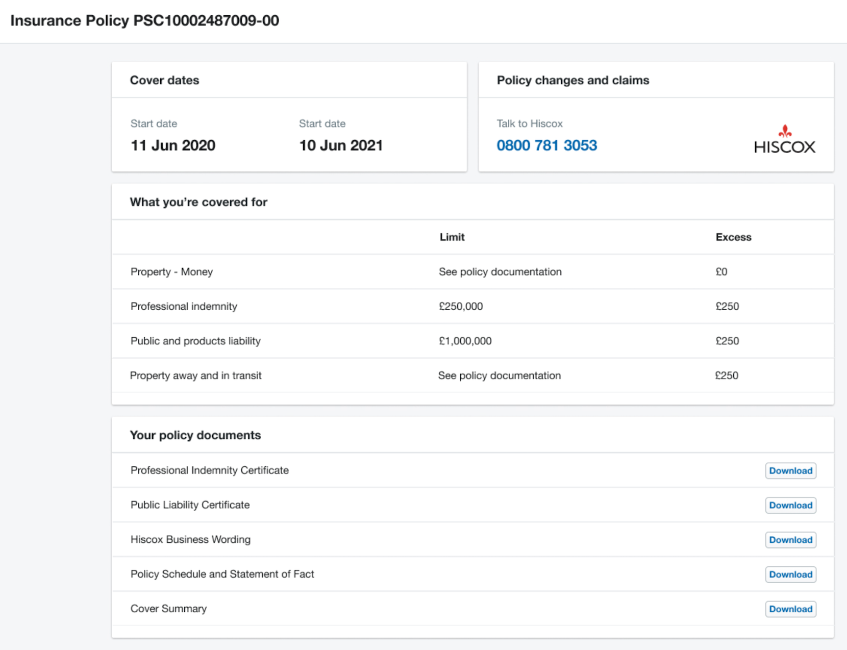 Access your Hiscox insurance documents in FreeAgent – FreeAgent