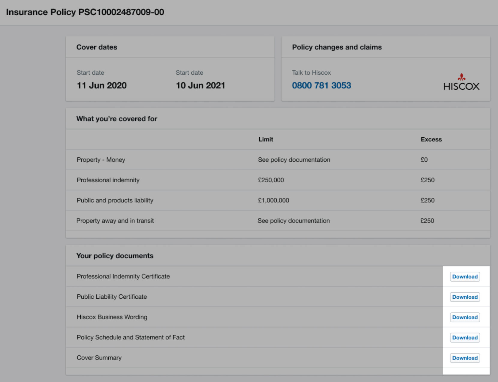 Access your Hiscox insurance documents in FreeAgent – FreeAgent