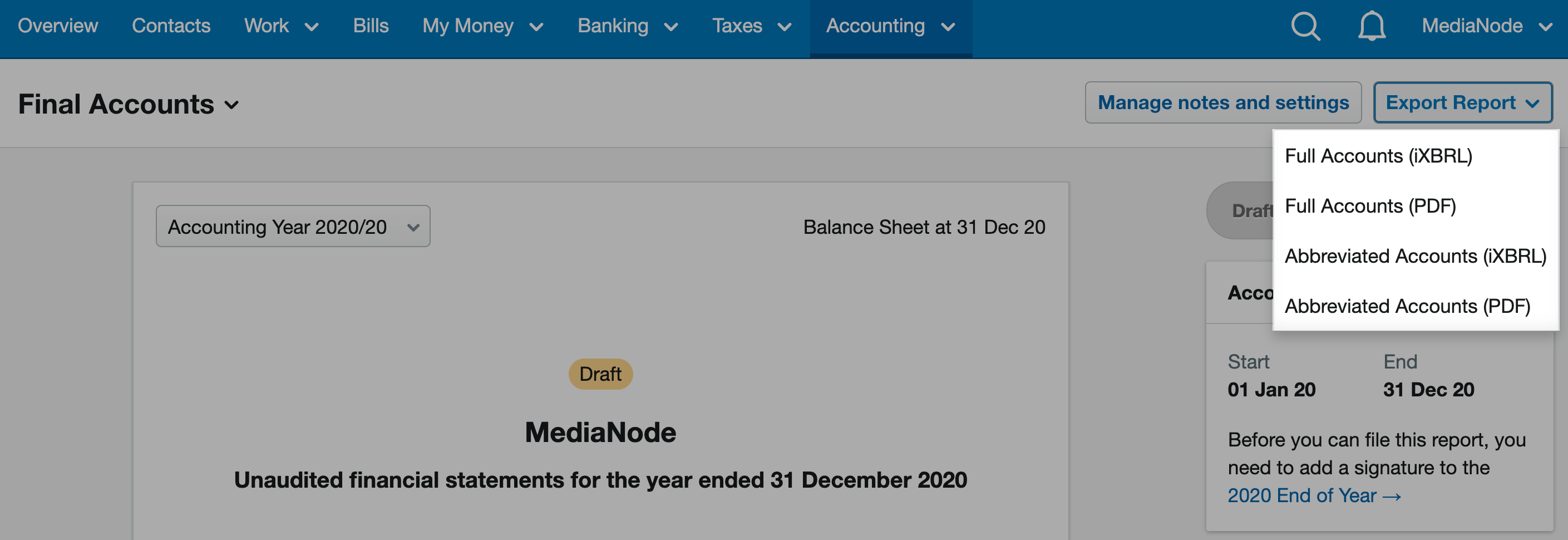 The Final Accounts report for micro-entities – FreeAgent