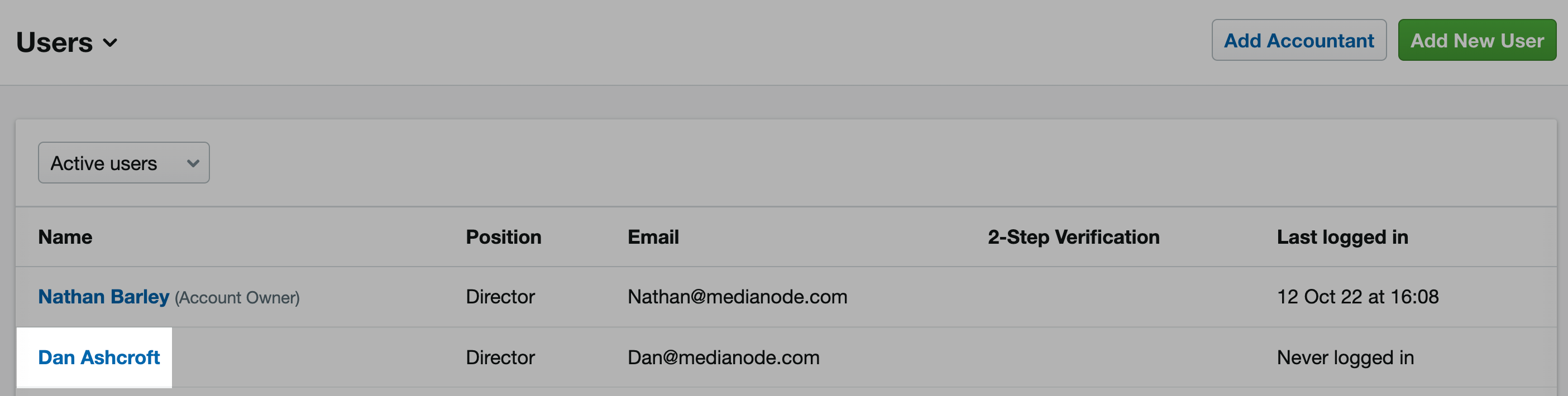 Delete a user – FreeAgent